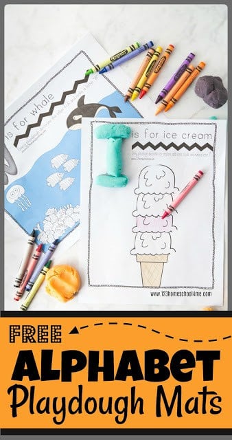 ️️ FREE Printable Winter Playdough Mats Activity for Preschool