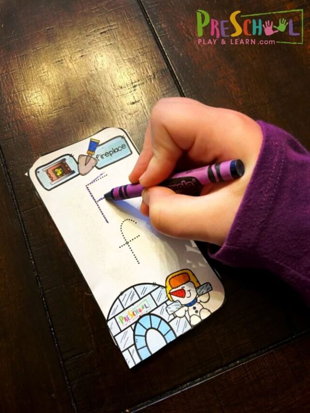 ️️ FREE Winter Alphabet Letter Tracing Cards Printables