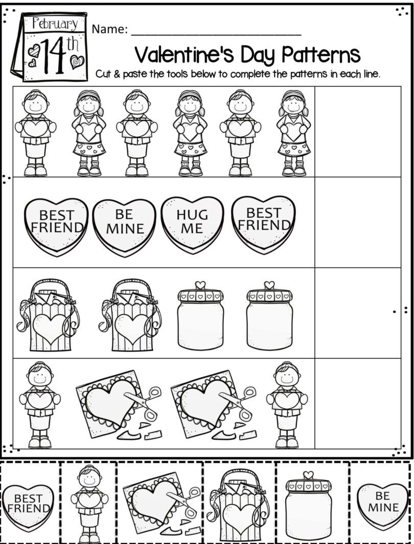💕 Tons of FREE Printable Valentine's Day Worksheets