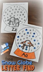 ⛄ FREE Printable Beginning Sounds Snowmen Activity