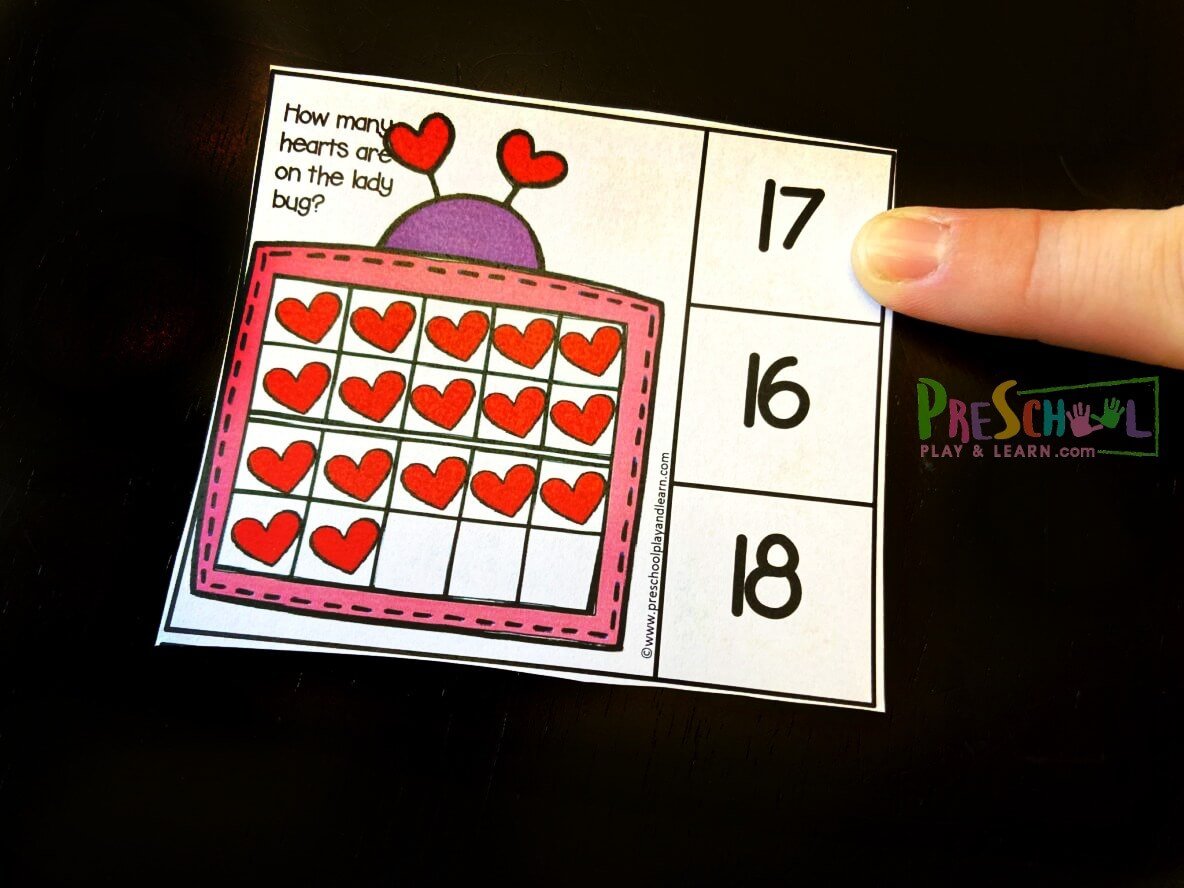 💜 FREE Valentines Day Counting to 20 Printable Activity