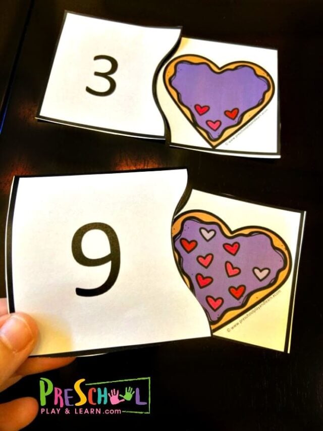 💜 FREE Printable Valentines Day Math - Counting to 10 Activities