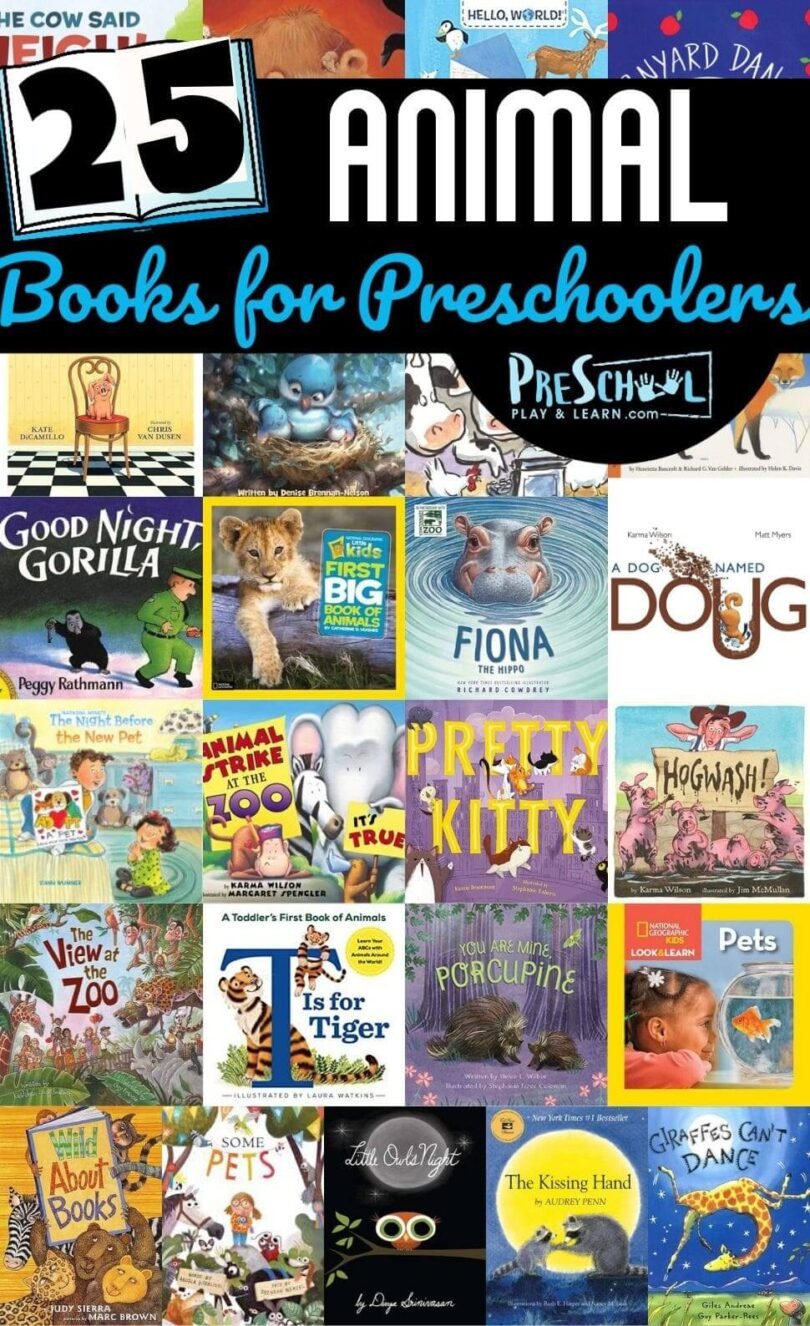🐘🦍🦩 25 Animal Books for Preschoolers