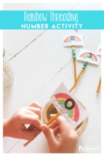 🌈 Rainbow Math Number Activities for Preschoolers (free template)