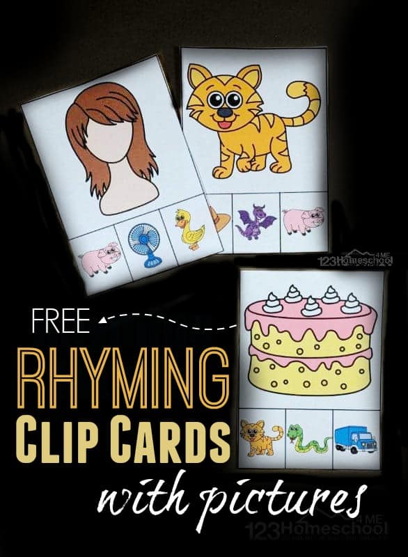 FREE Printable Winter Rhyming Words Worksheets