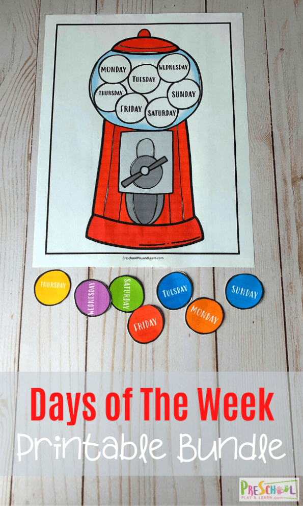 FREE Days of the Week Printables Book