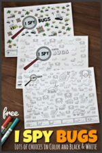 🦟🐞 FREE Bug Preschool Math Worksheets
