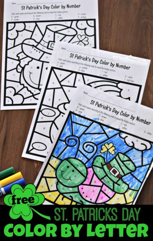 🌈🍀 FREE St Patricks Day Alphabet Matching Printables