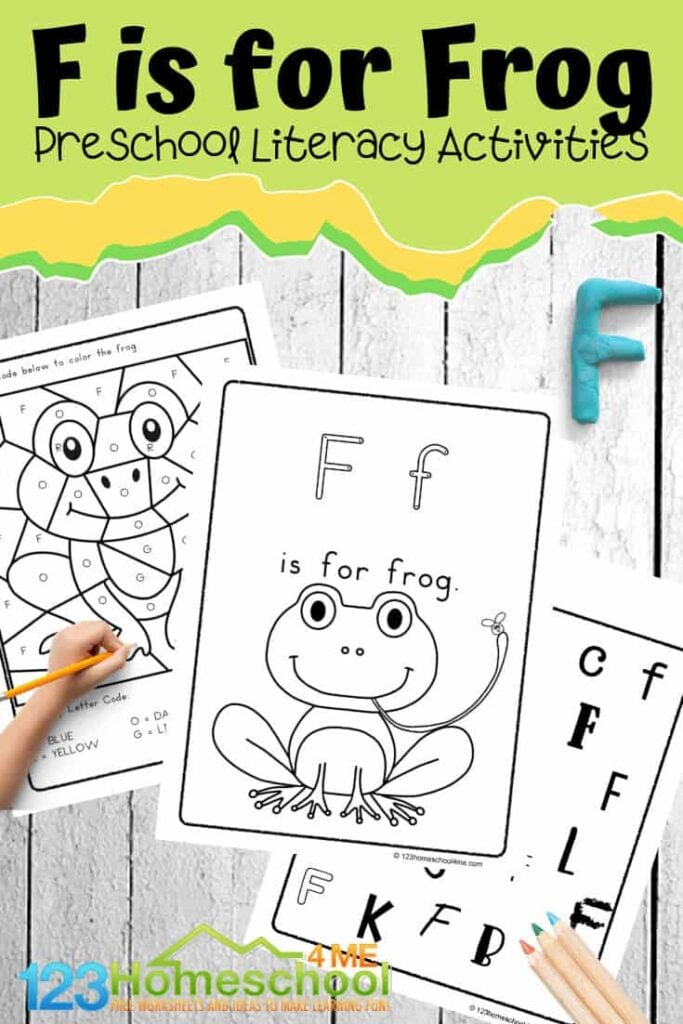 🐸 FREE Frog Printable Preschool Number Recognition Games