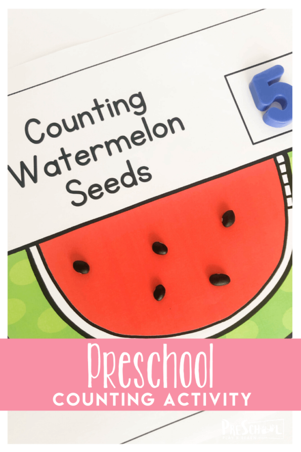 FREE Counting Activity with a Watermelon Worksheet