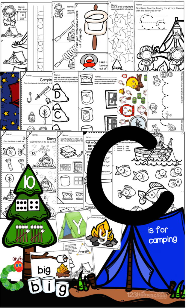 S'Mores Rhyming Words Activity with FREE Printable