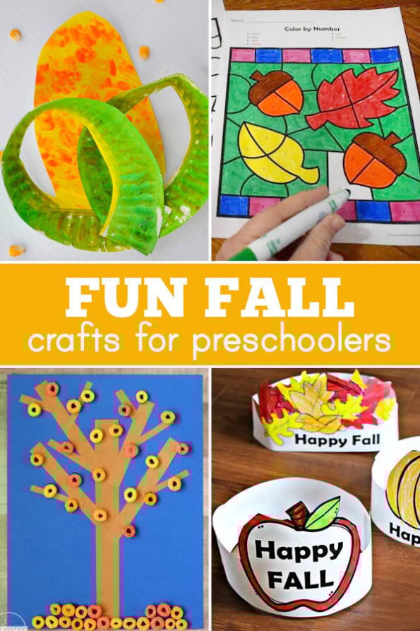🍂 Fall Crafts for Preschoolers - Apple, Leaf, Scarecrow, Pumpkin, Acorn