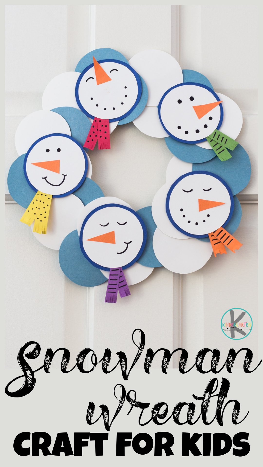 ⛄ Counting Snowman Craft for Preschoolers (printable template)