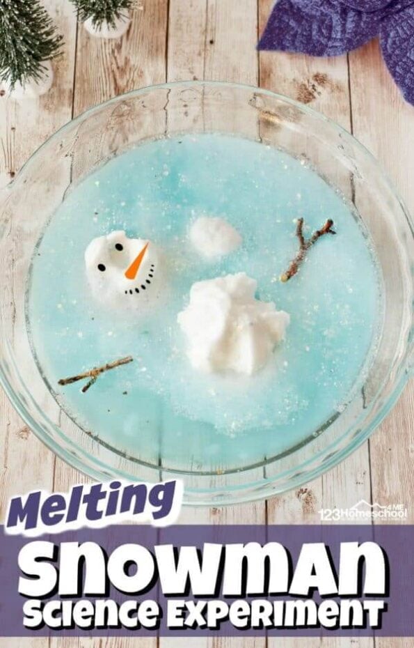 ⛄ FREE Snowman Shapes Puzzle Printable Math activity for Kids