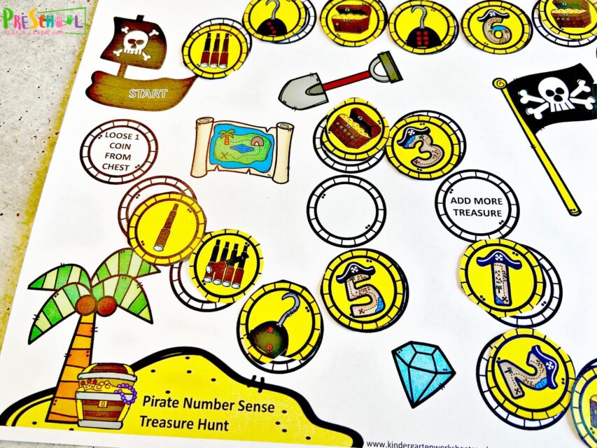 🏴‍☠️ FREE Printable Pirate Number Sense Math Activities