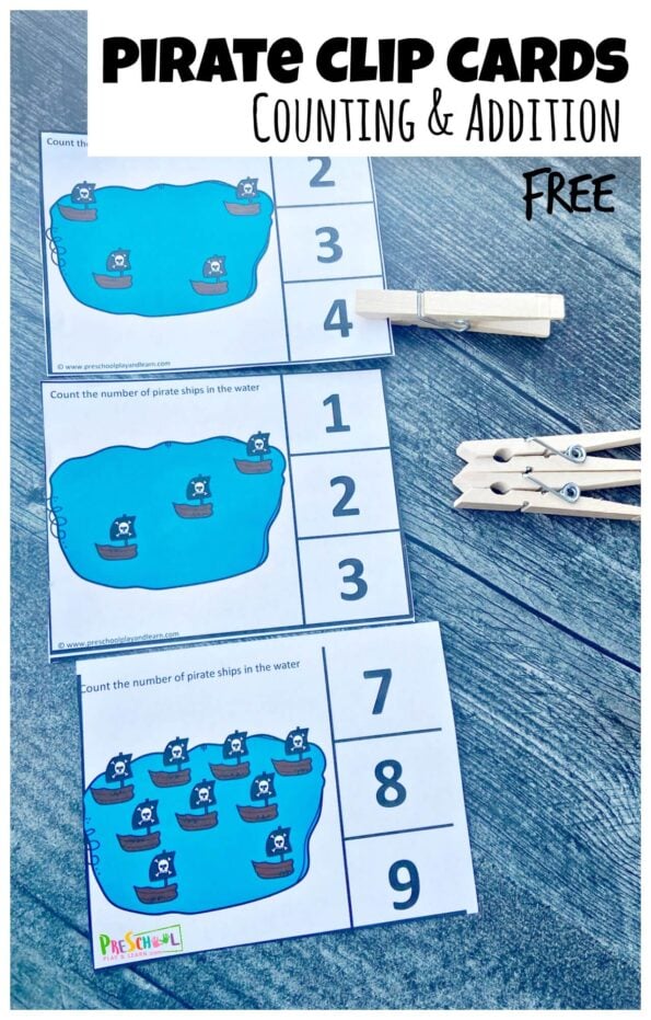 🏴‍☠️ FREE Printable Pirate Number Sense Math Activities