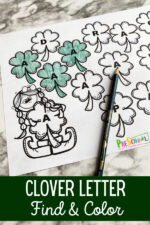 🍀 FREE Printable Clover Letter Find St Patrick's Day Worksheets
