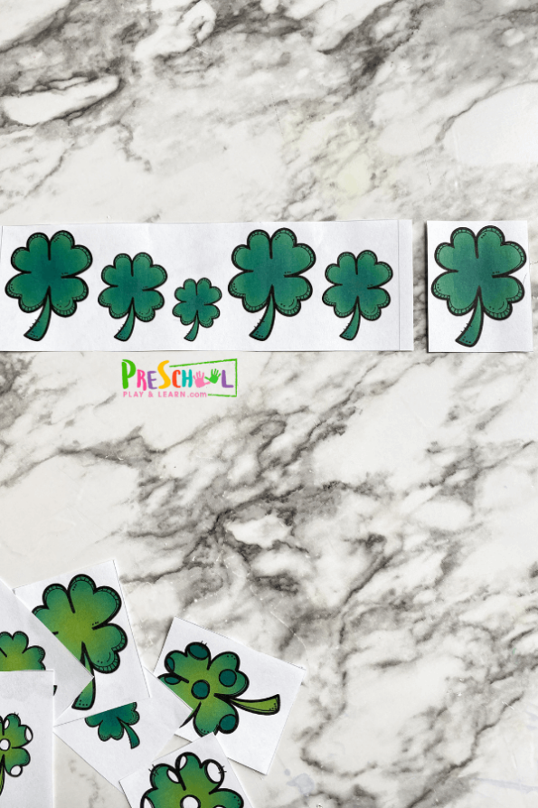 🍀 Clover Pattern St Patrick Day Math Activities for Preschoolers