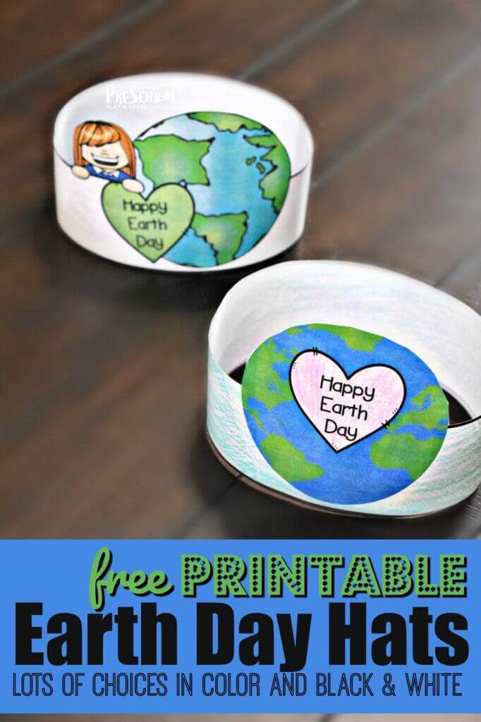 🌍 FREE Printable Happy Earth Day Craft for Preschoolers