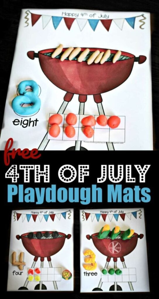 🌼 FREE Printable Flower Shape Playdough Mats