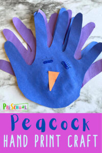 🦚 Cute Handprint Peacock Craft for Kids