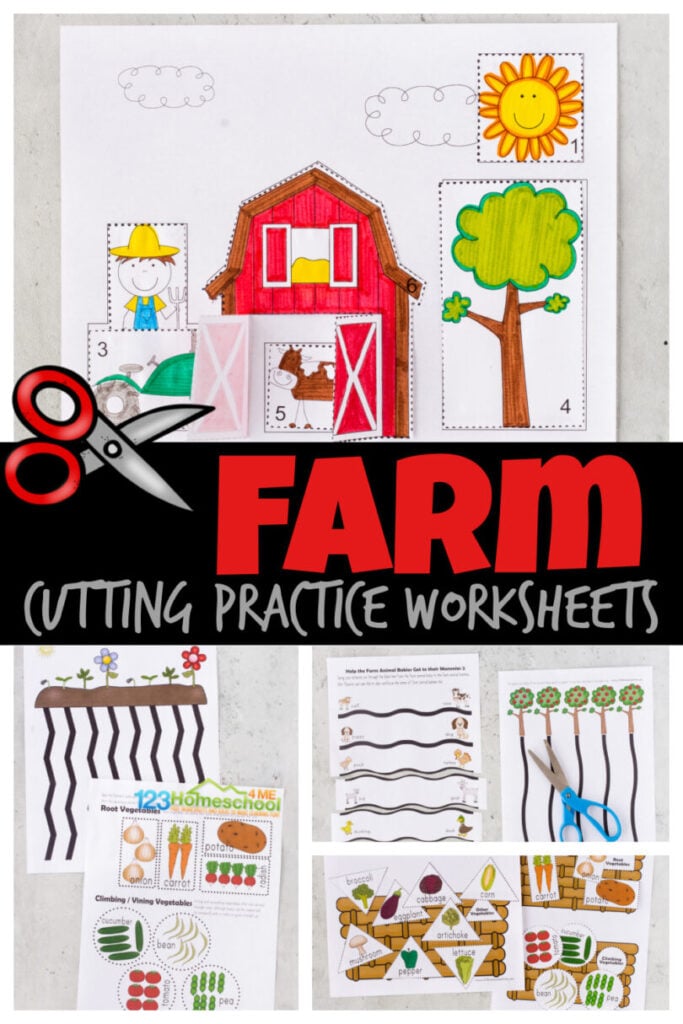 🚜 FREE Printable Farm Worksheets and Activities for Preschool