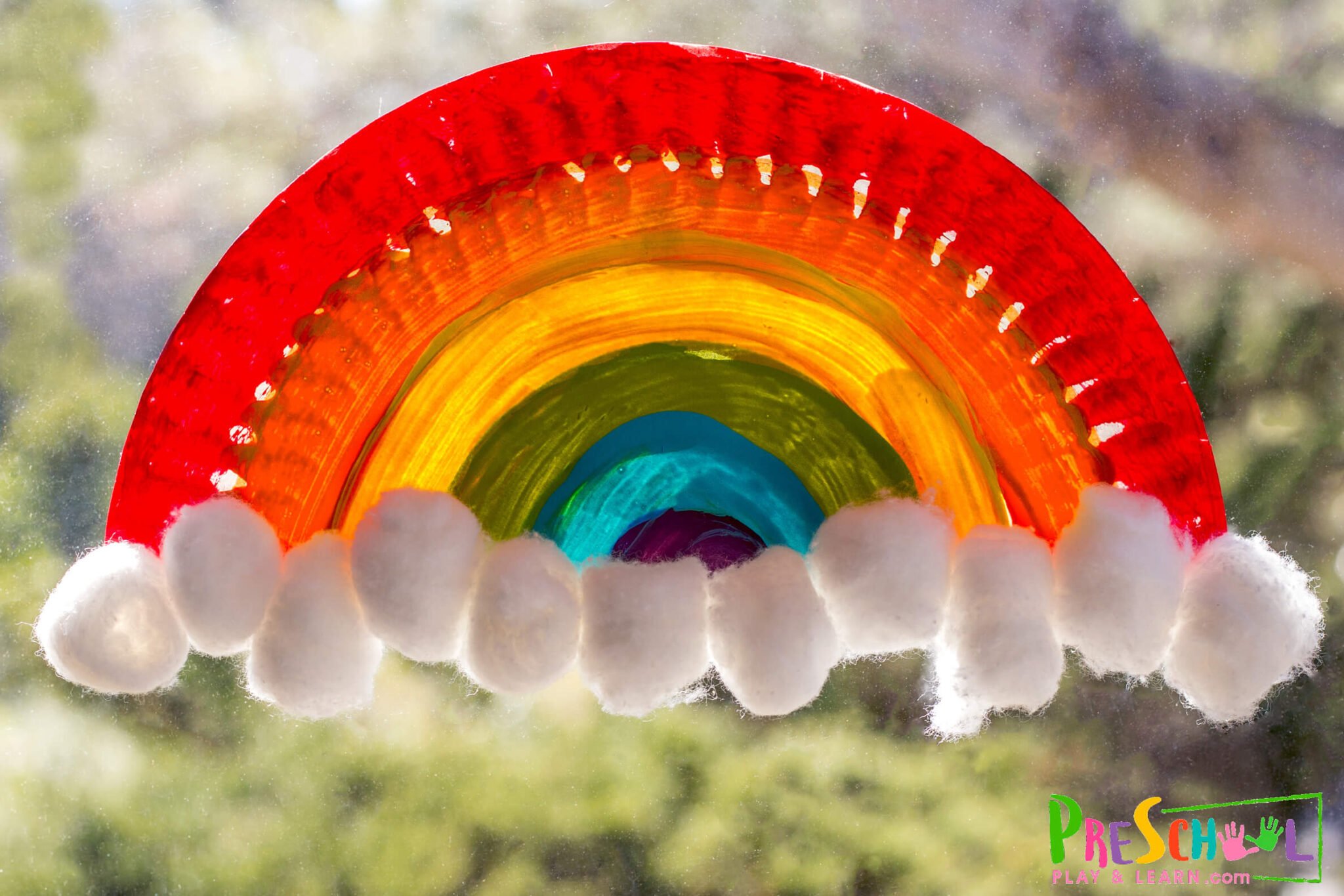 🌈 Paper Plate Rainbow Craft for Preschoolers