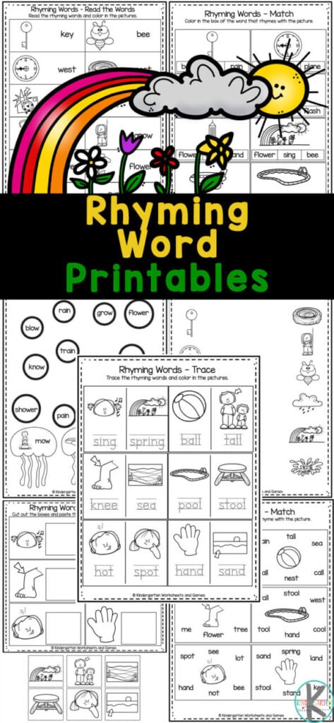 FREE Printable Winter Rhyming Words Worksheets