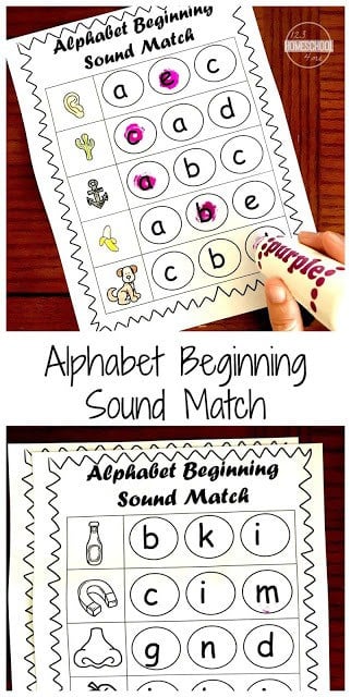 🌸 FREE Printable Flower Beginning Sounds Activity for Kids