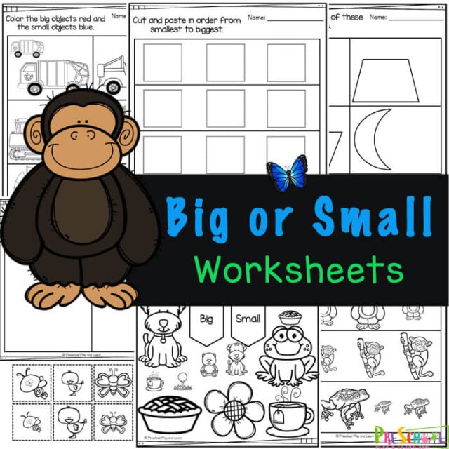 FREE Big and Small Worksheets