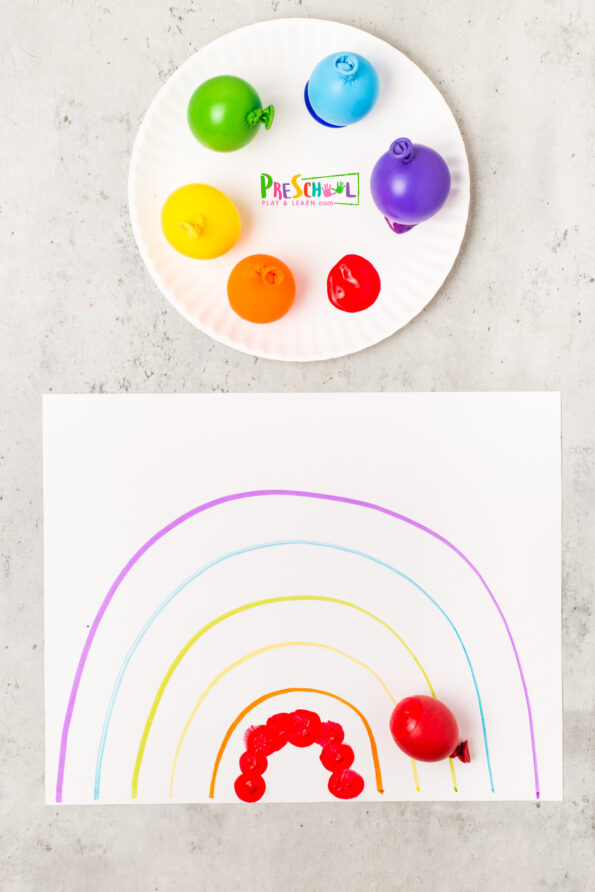🎈 Balloon Painting Art Project for Toddlers and Preschoolers