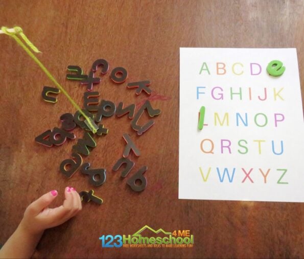 FREE Magnetic Alphabet Match-Up Game for Preschoolers