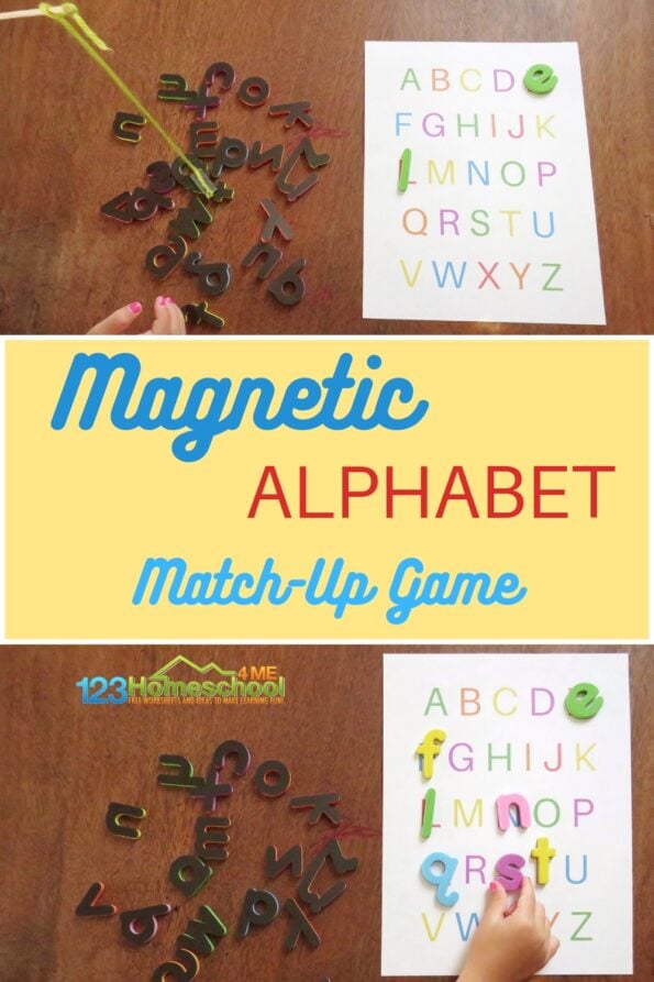 FREE Magnetic Alphabet Match-Up Game for Preschoolers