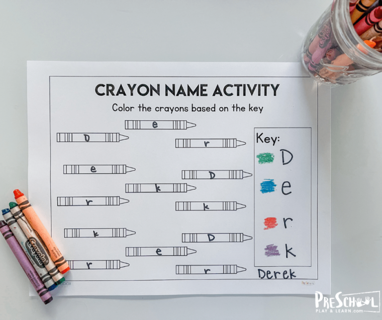FREE Back to School Worksheet for Name Recognition Activities