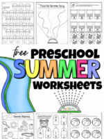 All About My Summer Worksheets for Preschoolers