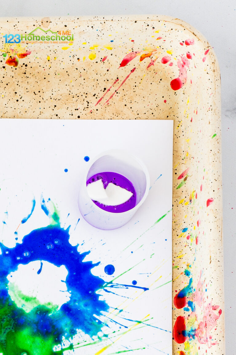Exploding Paint Science Art Project for Kids