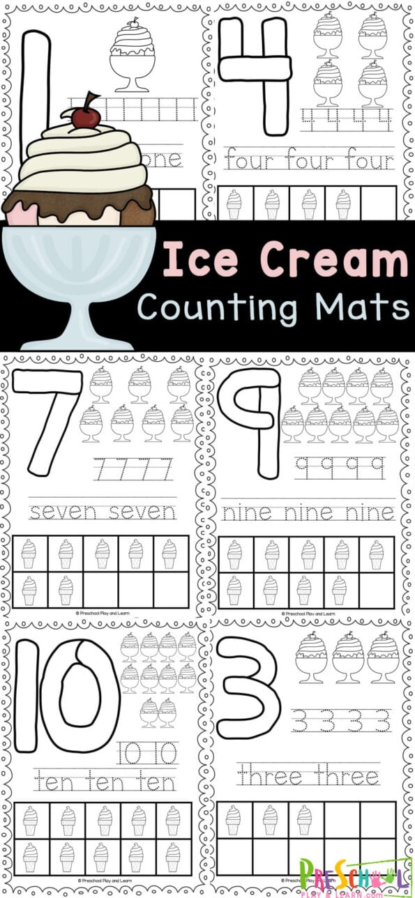 FREE Popsicle Shape Sorting Mats Printable Activity