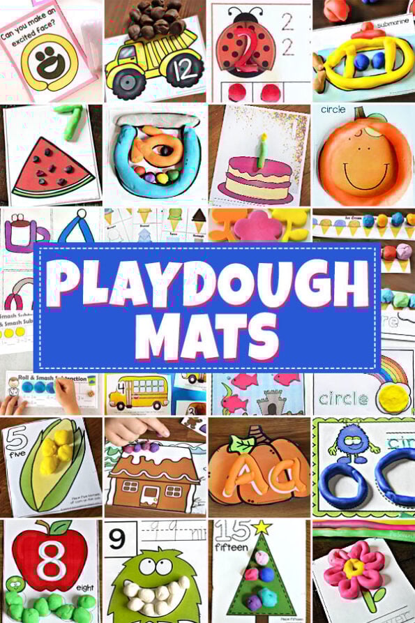 Playdoh Mats - TONS of FREE Printable Playdough Mats for Kids