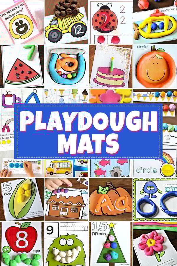 Playdoh Mats - TONS of FREE Printable Playdough Mats for Kids