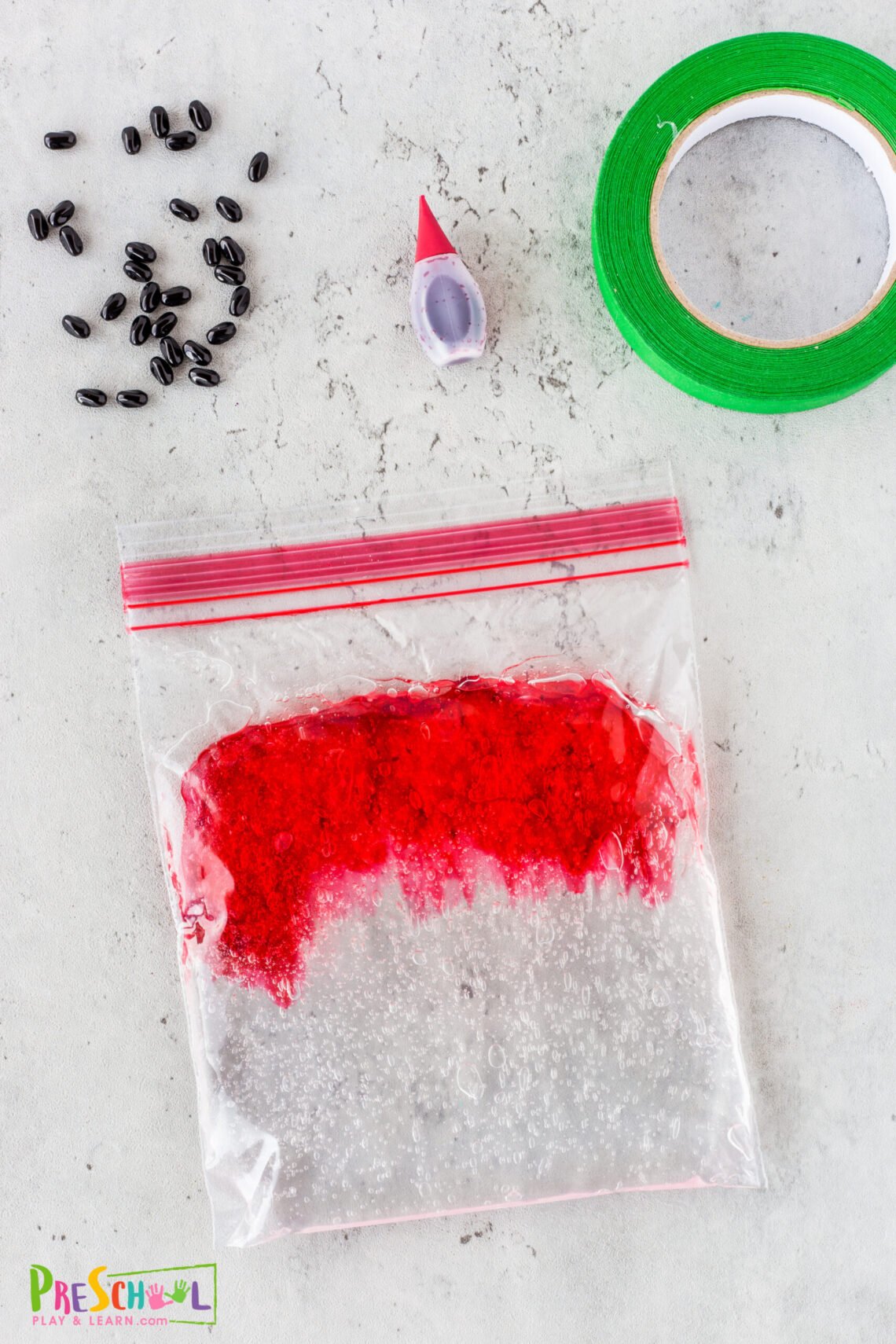 🍉 Watermelon Squish Bag Activities for Preschoolers