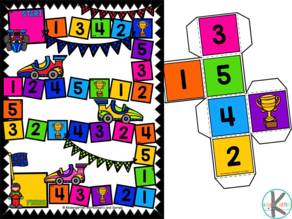🏎️ Race Car Number Recognition Game for Preschoolers