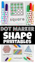 Shape Do-a-Dot Printables - Free Preschool Bingo Marker Worksheets!