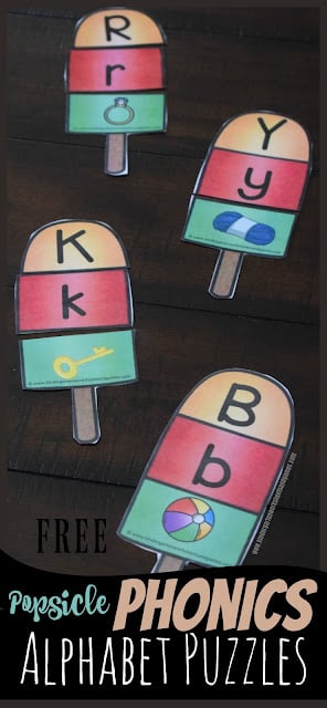 FREE Popsicle Stick Letters Printables