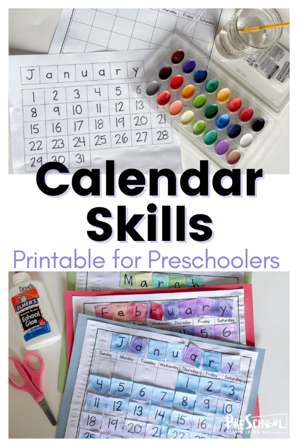 Preschool Calendar Activity