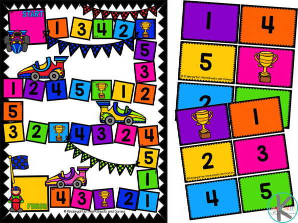 🏎️ Race Car Number Recognition Game for Preschoolers
