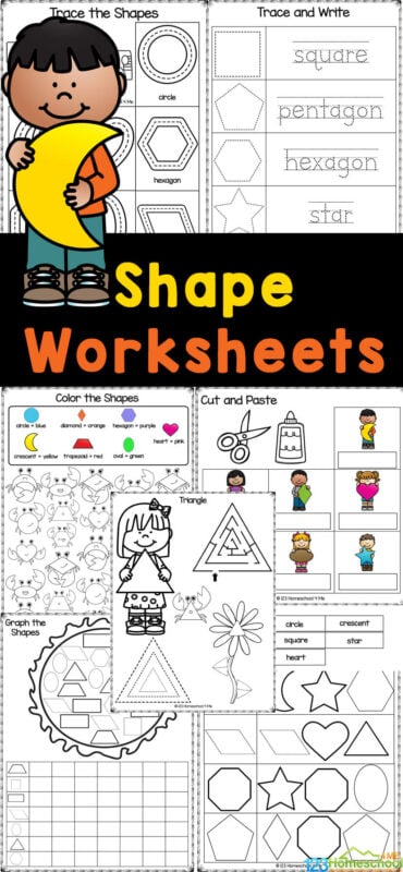 Learning Shapes with FREE Printable Hole Punch Activity