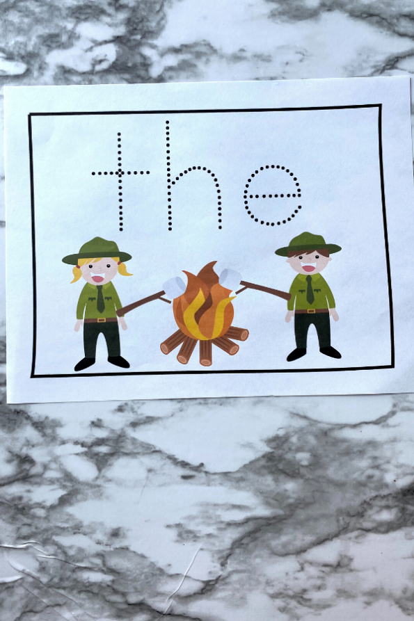 FREE Hands-on Marshmallows Sight Words Worksheet Activity