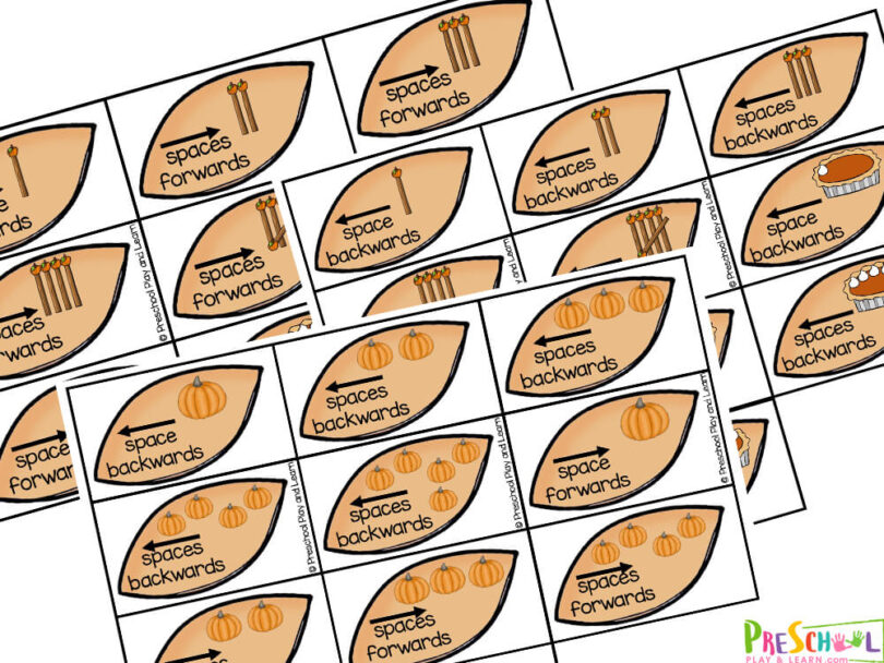 FREE Pumpkin Math Counting Game for Preschoolers