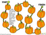 FREE Pumpkin Math Counting Game for Preschoolers