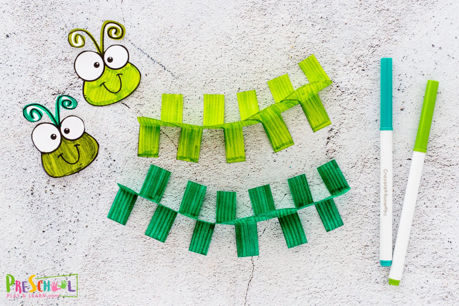 🐛 CUTE Printable Caterpillar Craft for Preschoolers